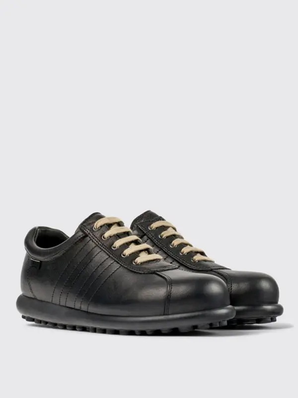 Camper Leather Lace-up Sneakers - Black