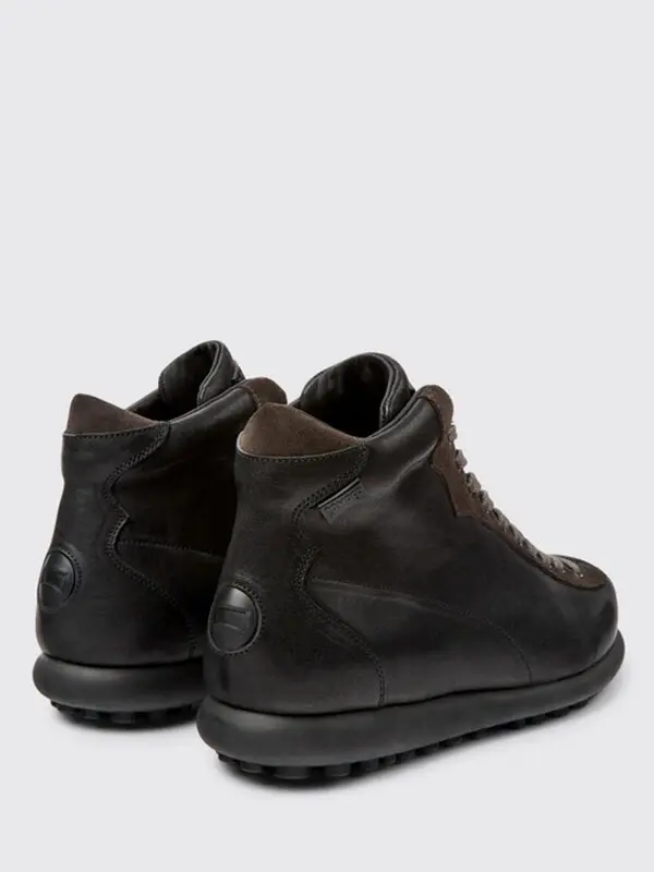 Camper Lace-up Leather Boots - Black