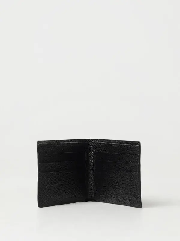 Dolce & Gabbana Wallet In Grained Leather - Black