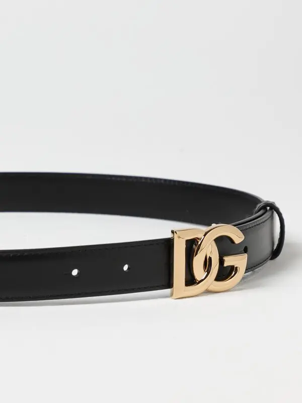 Dolce & Gabbana Dg Logo Belt - Black