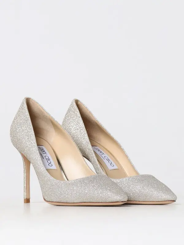 JIMMY CHOO Glitter Pumps - Champagne