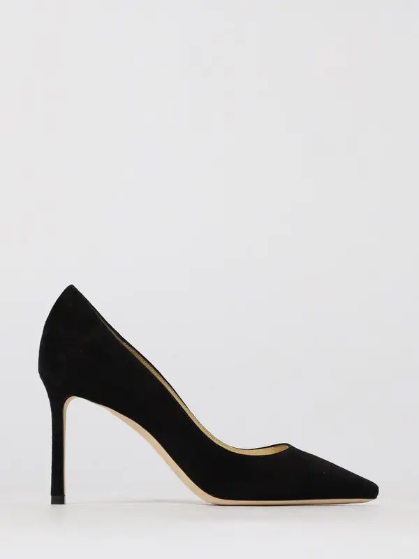 JIMMY CHOO Romy Suede Stiletto Pumps - Black