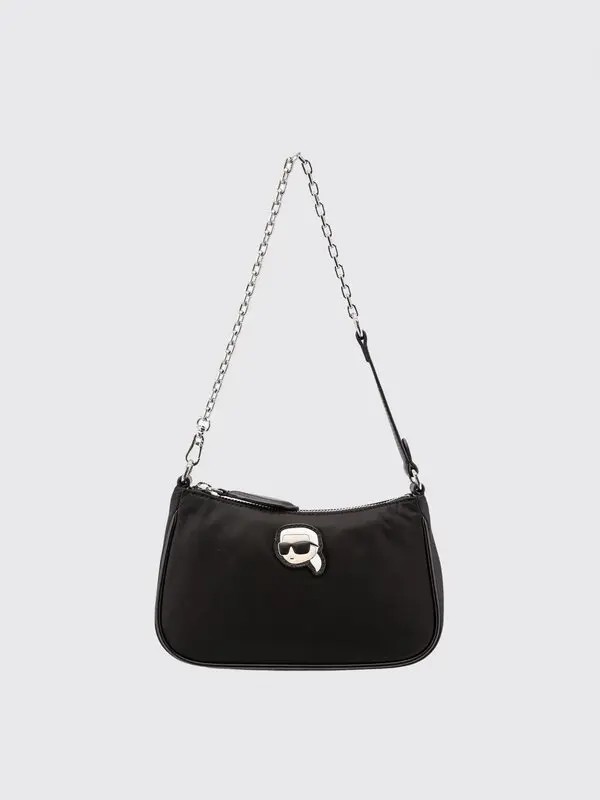 Karl Lagerfeld Mini Bag With Chain Strap - Black