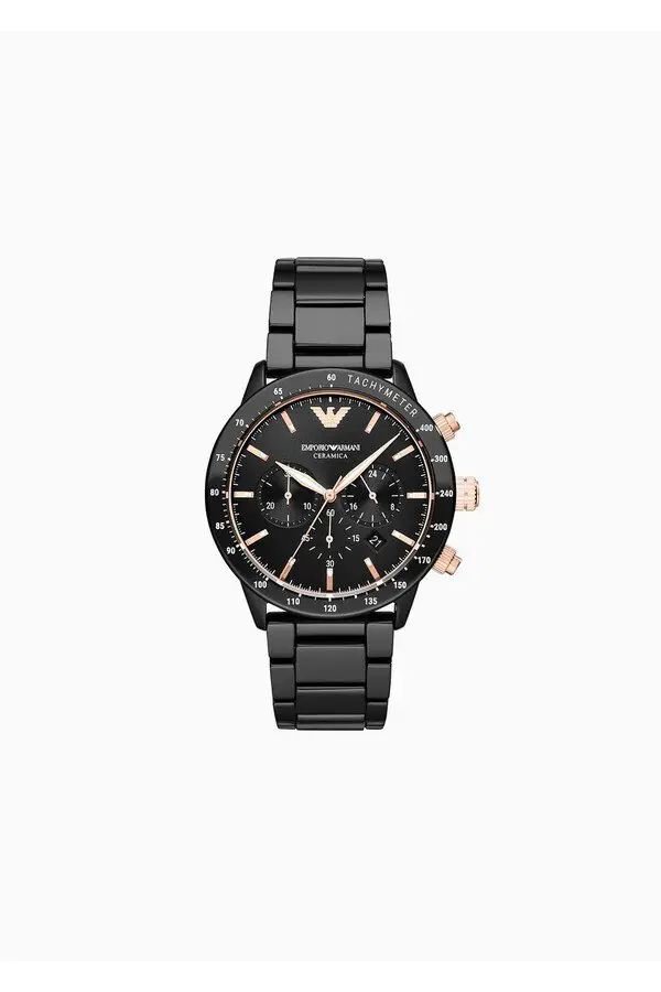 Emporio Armani Men Chronograph Ceramic Watch