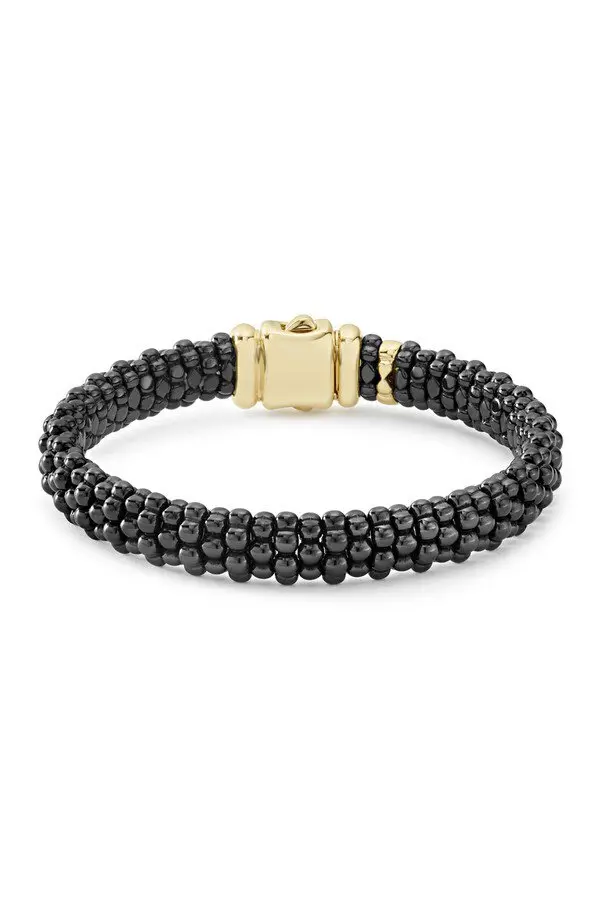 Lagos Black Caviar Bracelet - Gold