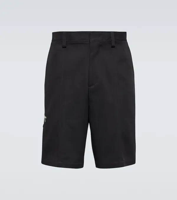 LANVIN Cotton-blend Chino Shorts
