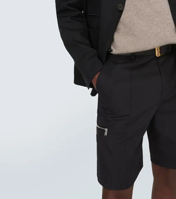 LANVIN Cotton-blend Chino Shorts