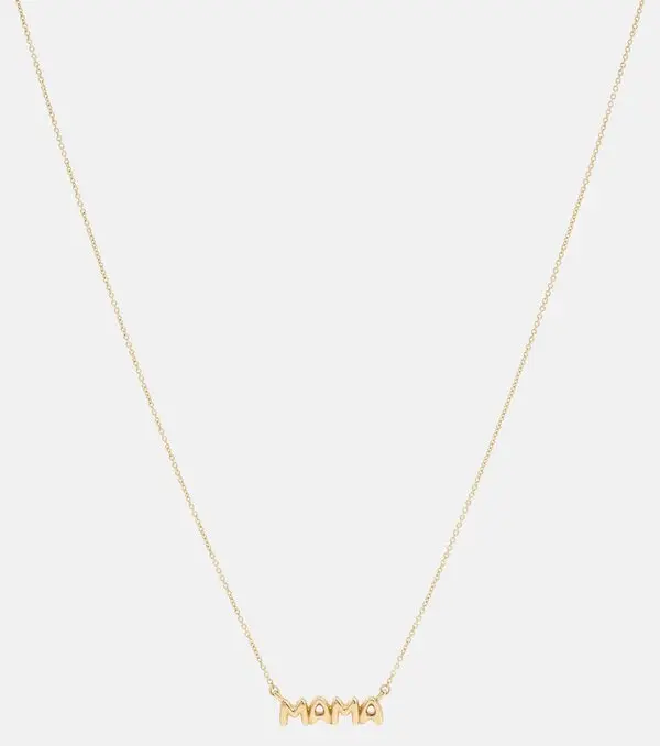 STONE AND STRAND Mama Necklace - Gold