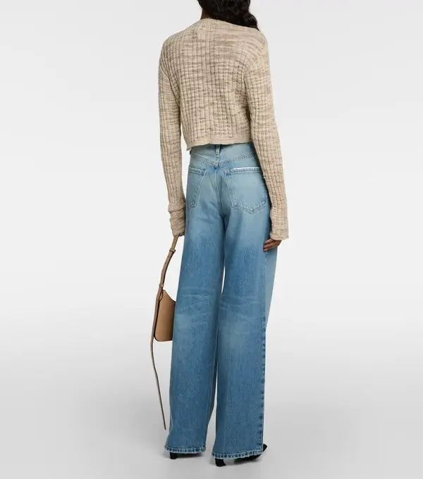 FRAME Le Jane High-rise Wide-leg Jeans - Blue