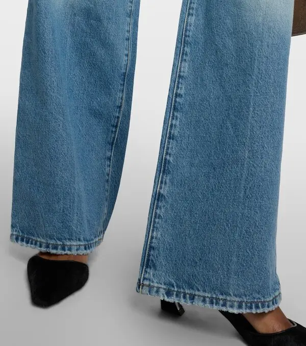 FRAME Le Jane High-rise Wide-leg Jeans - Blue