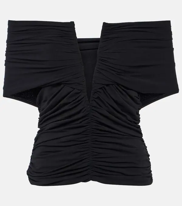 Magda Butrym Off-shoulder Cropped Blouse