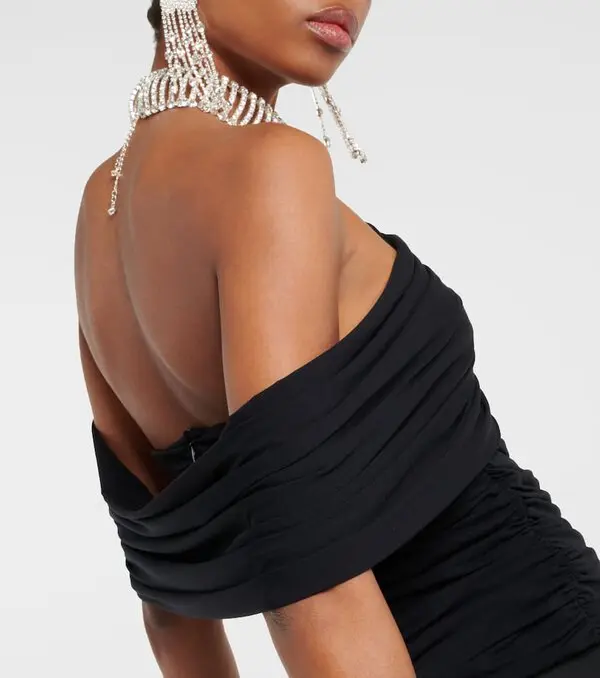 Magda Butrym Off-shoulder Cropped Blouse
