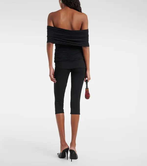 Magda Butrym Off-shoulder Cropped Blouse