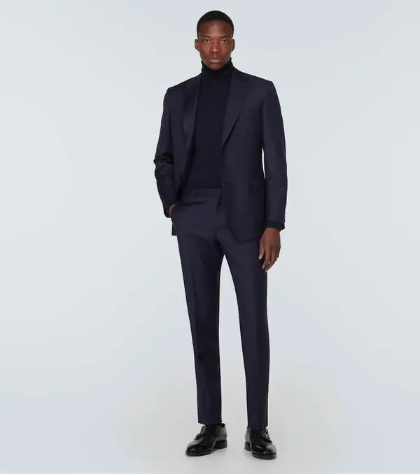 Dolce & Gabbana Cashmere-blend Turtleneck Sweater - Blue