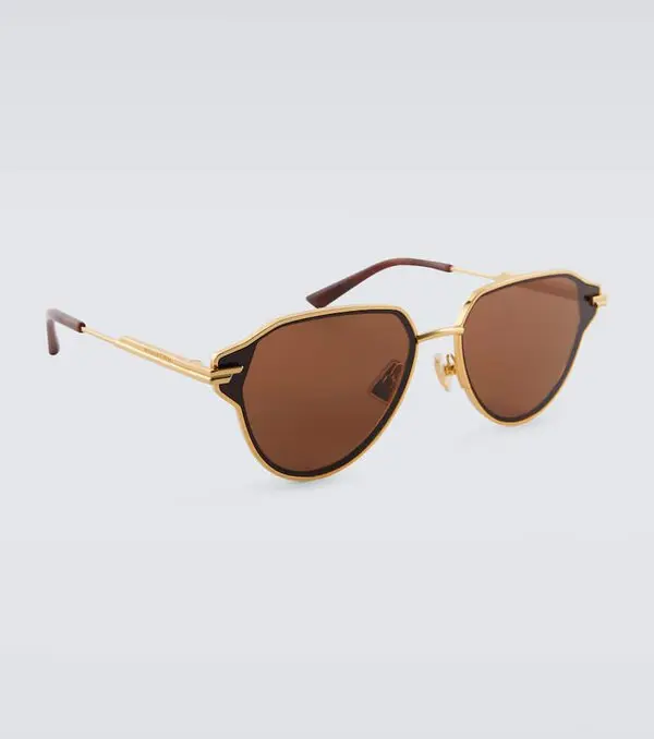 Bottega Veneta Glaze Aviator Sunglasses