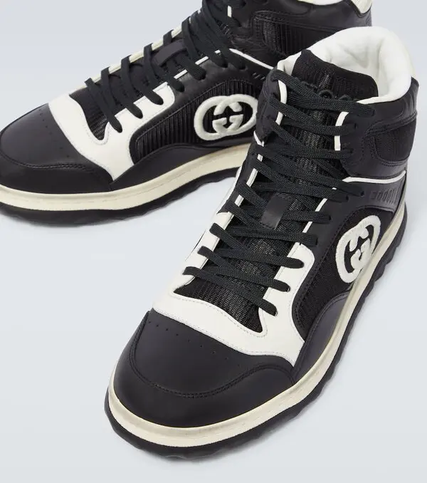 Gucci Mac80 Leather High-top Sneakers