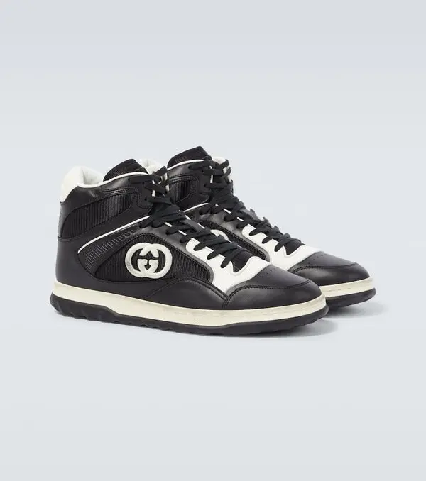 Gucci Mac80 Leather High-top Sneakers