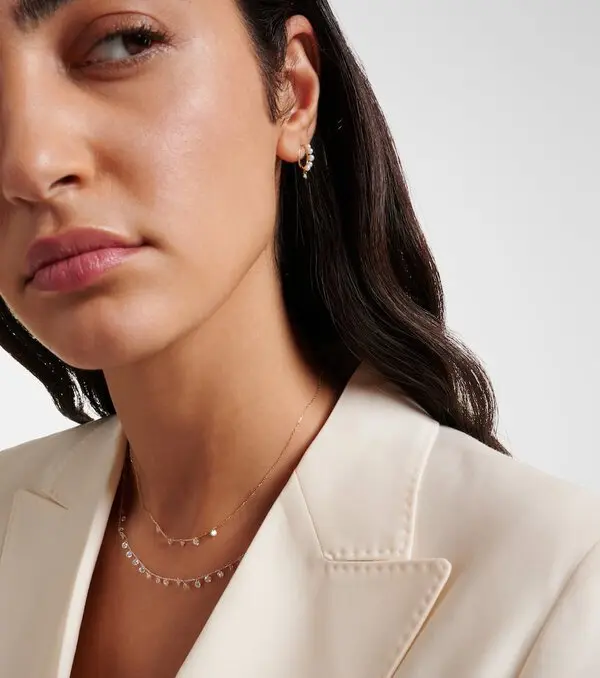 PERSEE Persée Danaé 18kt Gold Diamond Necklace - White