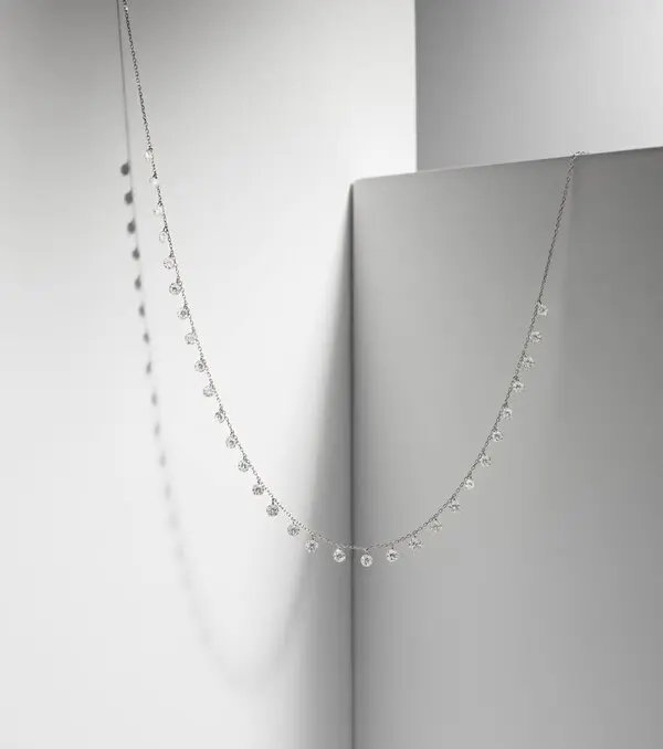 PERSEE Persée Danaé 18kt Gold Diamond Necklace - White