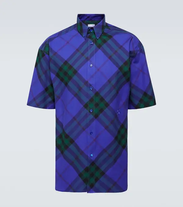 Burberry Check Cotton Bowling Shirt