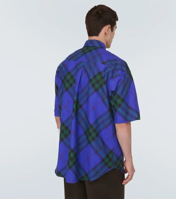 Burberry Check Cotton Bowling Shirt
