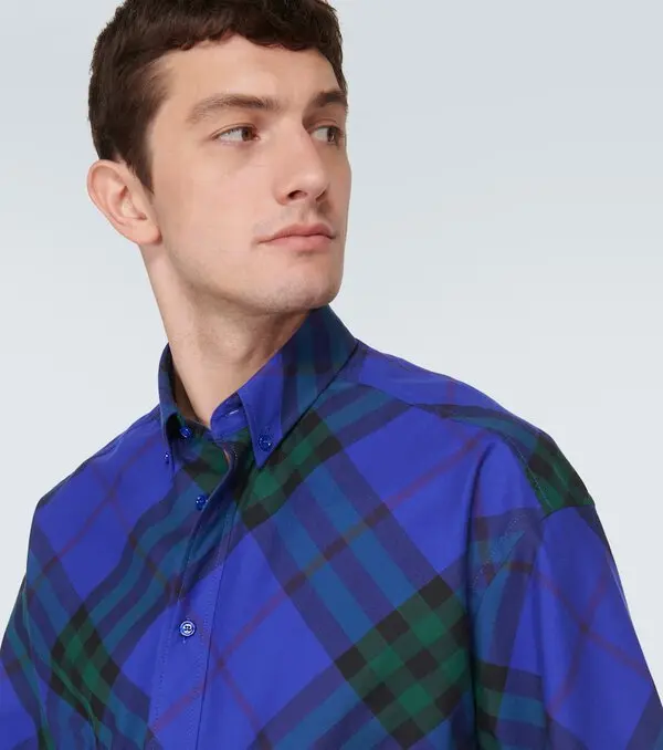 Burberry Check Cotton Bowling Shirt