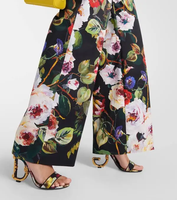 Dolce & Gabbana Floral Wide-leg Pants - Multicoloured