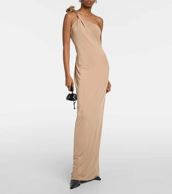 Magda Butrym Floral-appliqué Maxi Dress