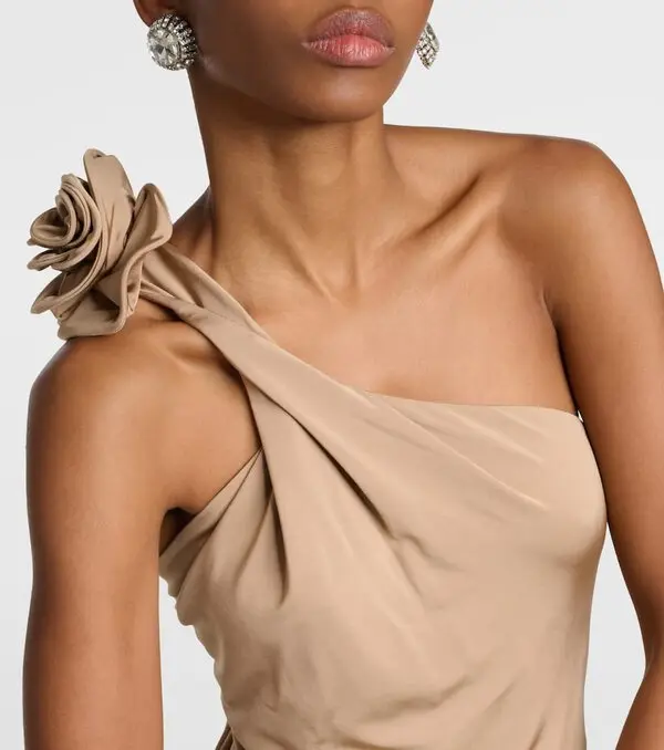 Magda Butrym Floral-appliqué Maxi Dress