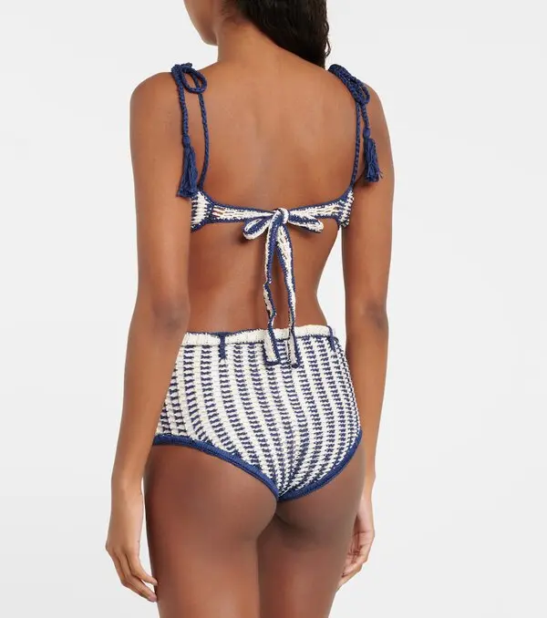 Anna Kosturova Crochet Bandeau Bikini Top
