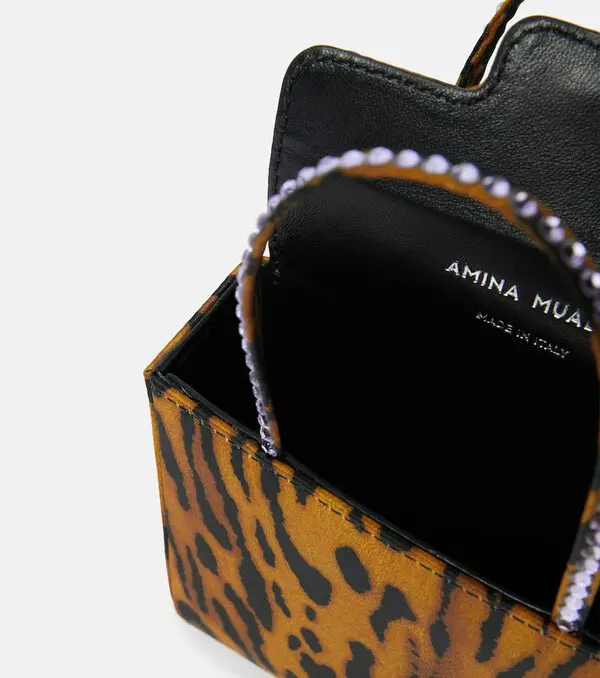 Amina Muaddi Superamini Leopard-print Tote Bag