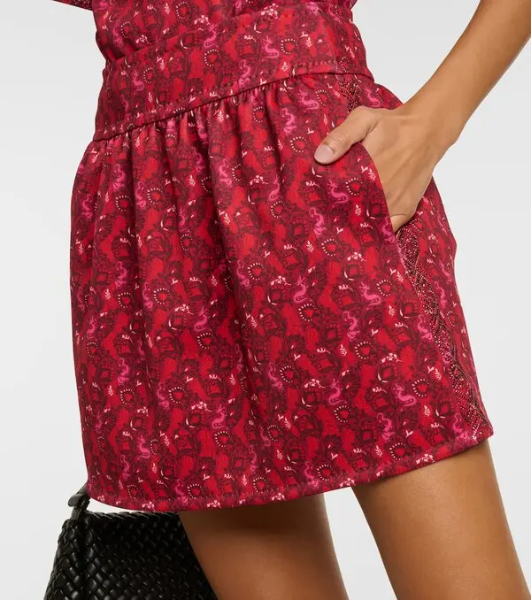 Max Mara Balocco Embellished Floral Midi Skirt