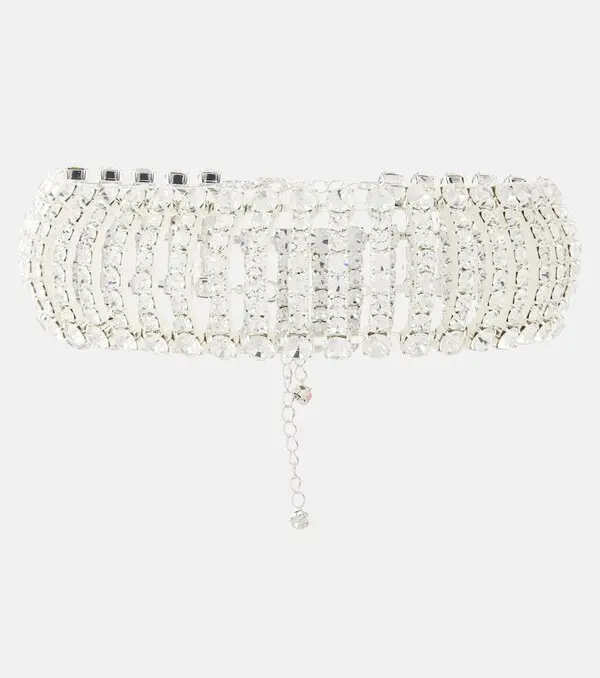 Magda Butrym Crystal-embellished Choker - Metallic