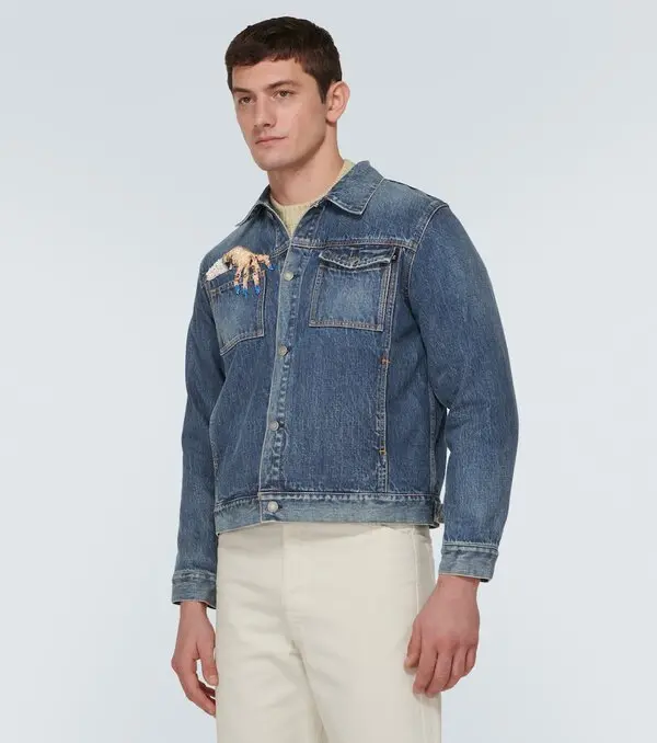 Undercover Beaded Denim Jacket