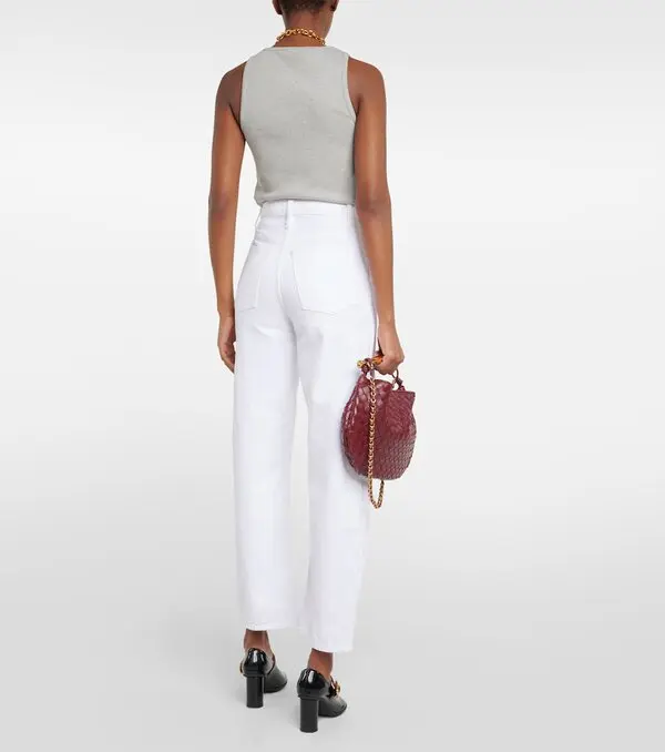 FRAME Long Barrel High-rise Barrel-leg Jeans