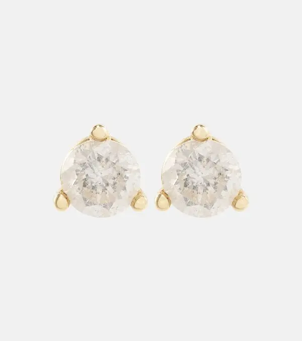 STONE AND STRAND 14kt Yellow Earrings With Diamonds - Gold
