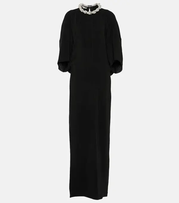Stella McCartney Crystal-braided Maxi Dress