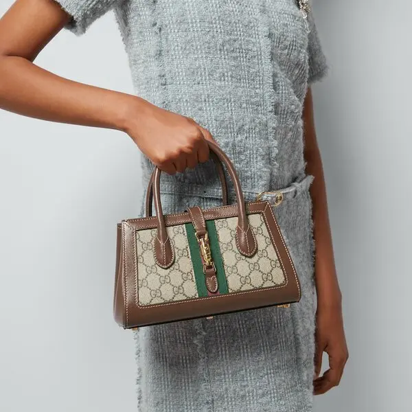 Gucci Small Piston Closure Shoulder Bag - Beige | Editorialist