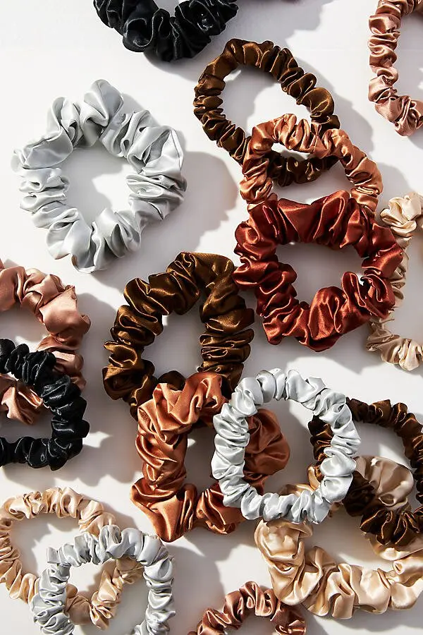 Slip Back To Basics Assorted Scrunchie Set - Copper