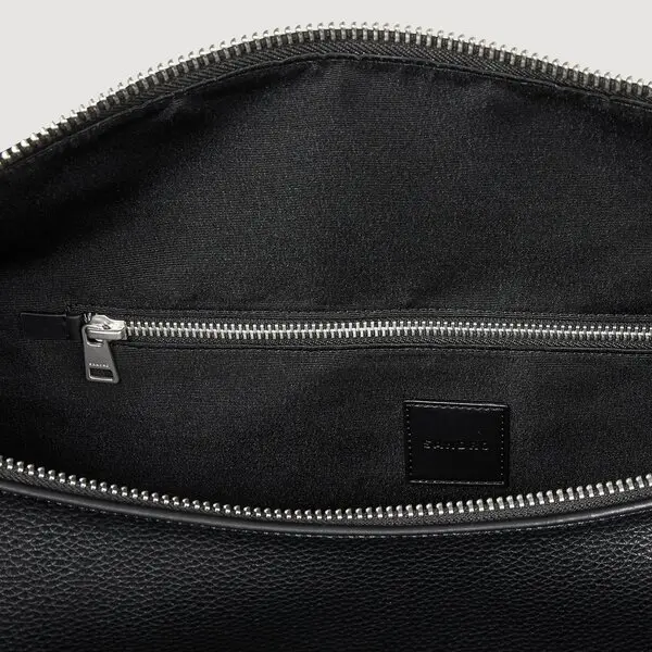 Sandro Grained Weekend Bag - Black