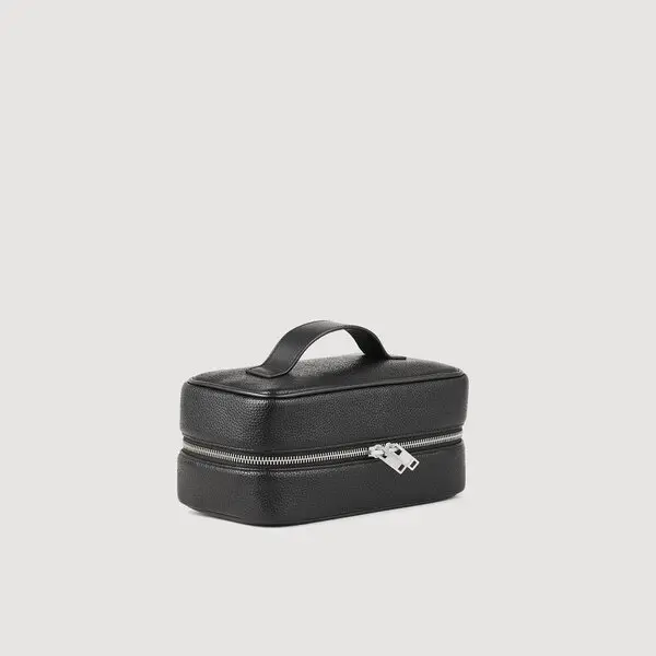 Sandro Grained Toiletry Bag