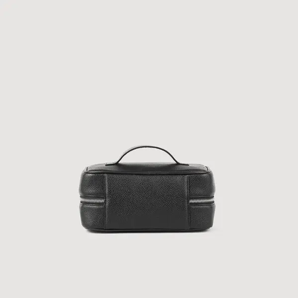 Sandro Grained Toiletry Bag