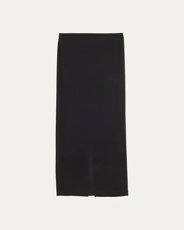 Eterne Emma Cashmere Knit Maxi Skirt - Black