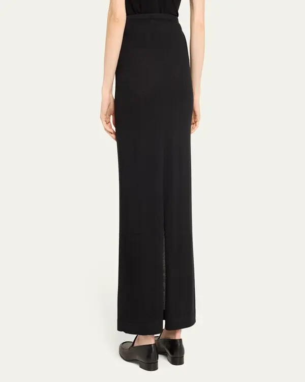 Eterne Emma Cashmere Knit Maxi Skirt - Black