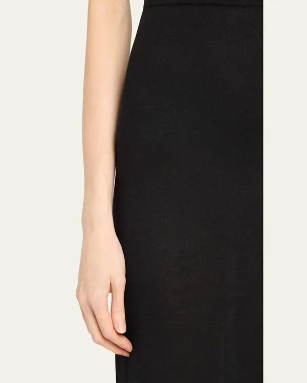 Eterne Emma Cashmere Knit Maxi Skirt - Black