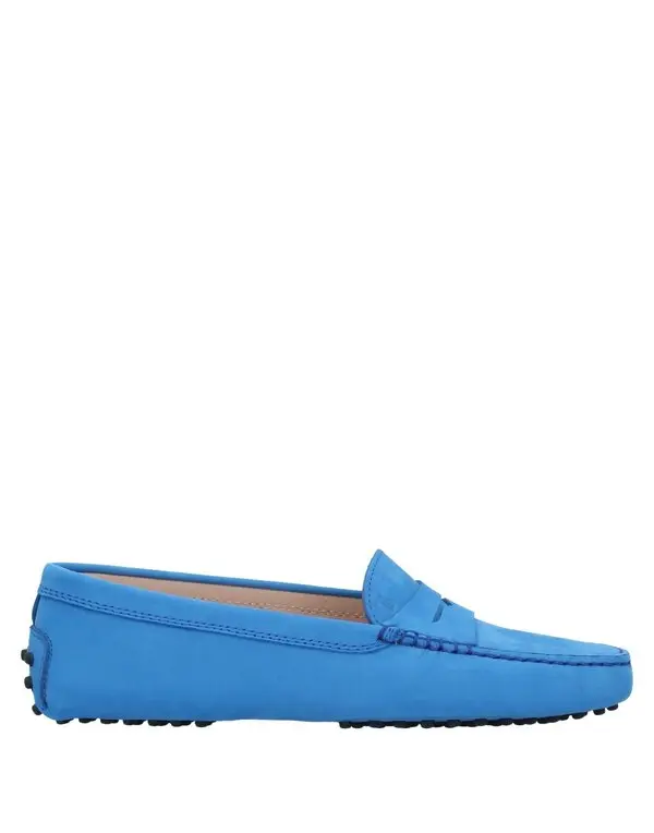 TOD'S Leather Driving Loafers - Blue