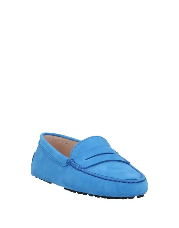 TOD'S Leather Driving Loafers - Blue