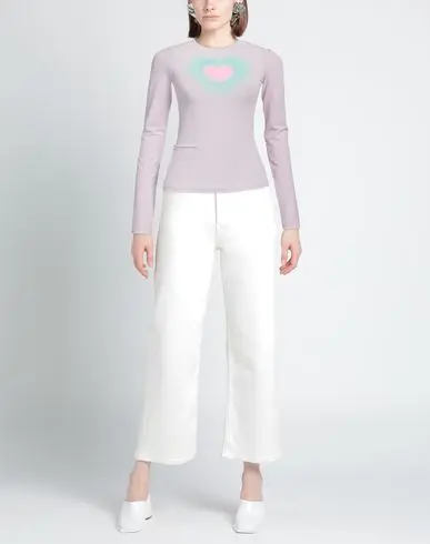 Sportmax Woven T-shirt With Crystals - Purple