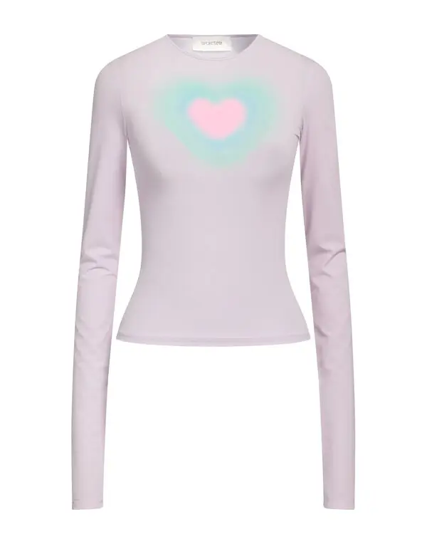 Sportmax Woven T-shirt With Crystals - Purple