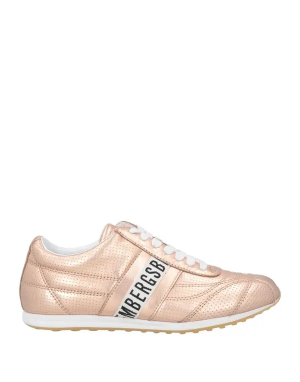 BIKKEMBERGS Lace-up Leather Sneakers - Rose Gold